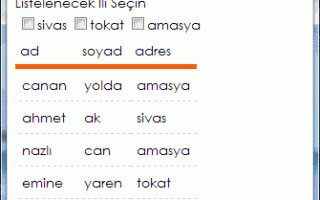 GridView Örnekleri - Asp.net Örnekleri, Asp.Net Dersleri, .Net Core, Entity Framework